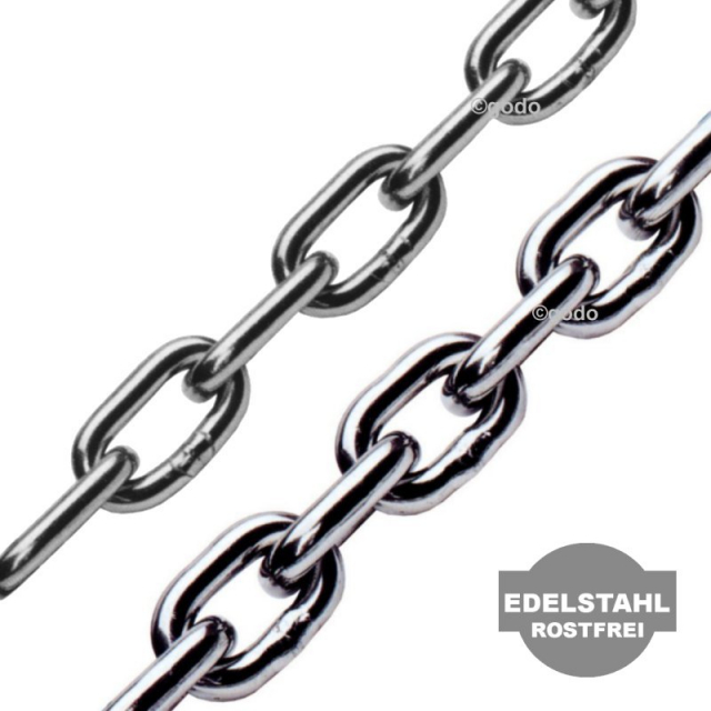 Rostfreie Rundstahlketten langgliedrig günstig kaufen