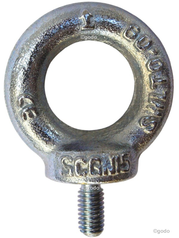 Set=50Stück Ringschrauben M6 DIN580 C15E verzinkt, 47,60