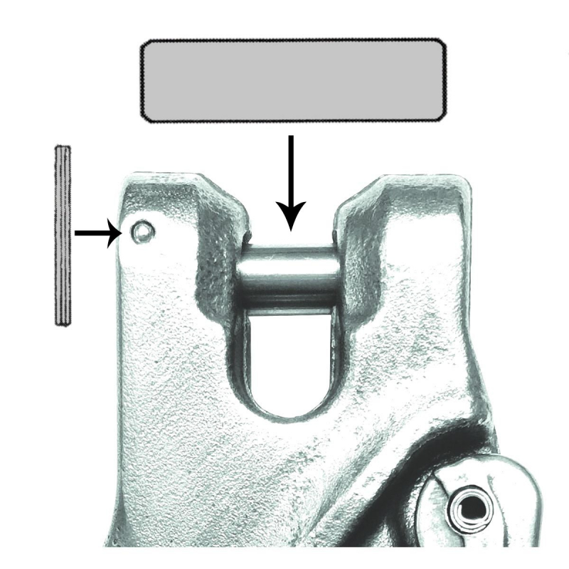 Set=Bolzen+Splint für INOX-Gabelkopfhaken GKHIN GK6 6mm, 13,57