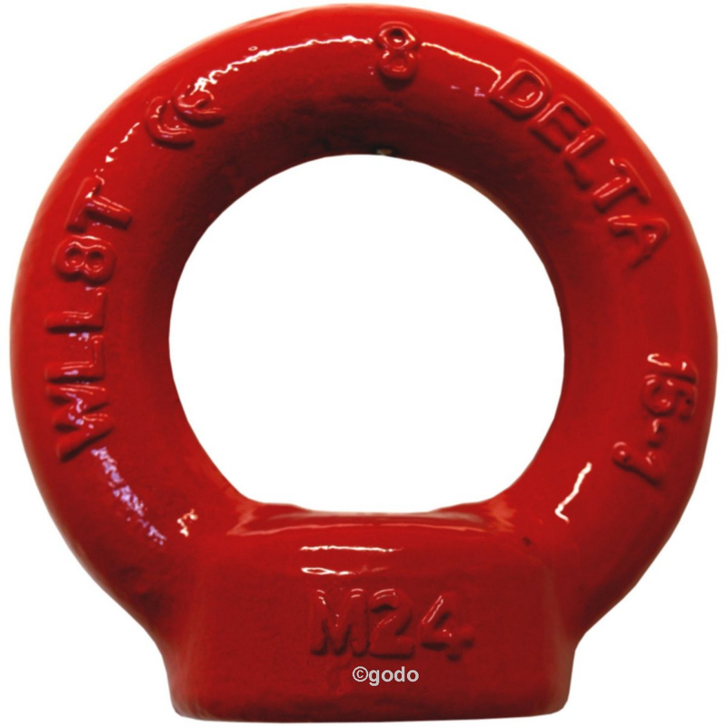 Hochfeste Ringmutter GK 8, M24 Tragkraft: 8000 kg, 27,49